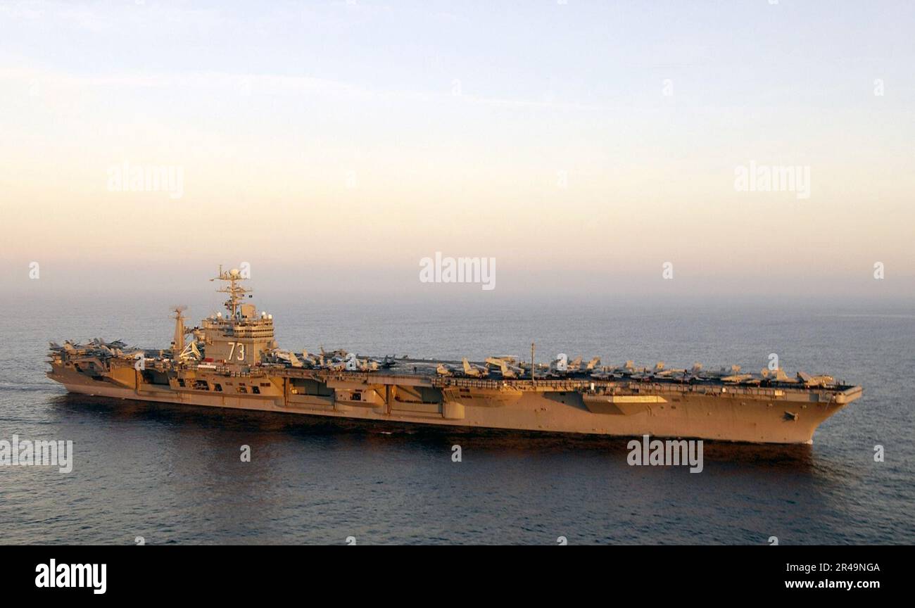 US Navy The nuclear powered aircraft carrier USS George Washington (CVN ...