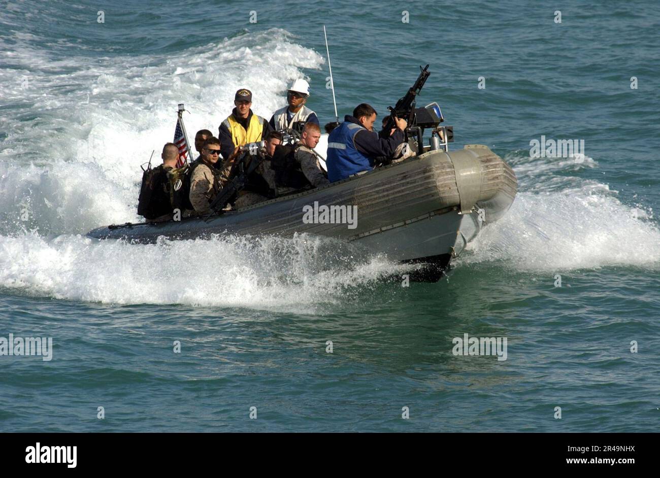 US Navy Marines assigned to 1st Fleet Anti-terrorism Security Team ...