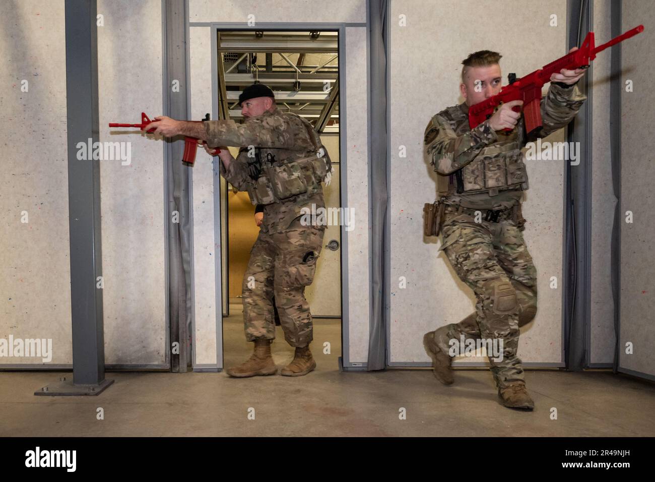 Tech. Sgts. Kenneth Pate and Joshua Kerk, 710th Security Forces ...
