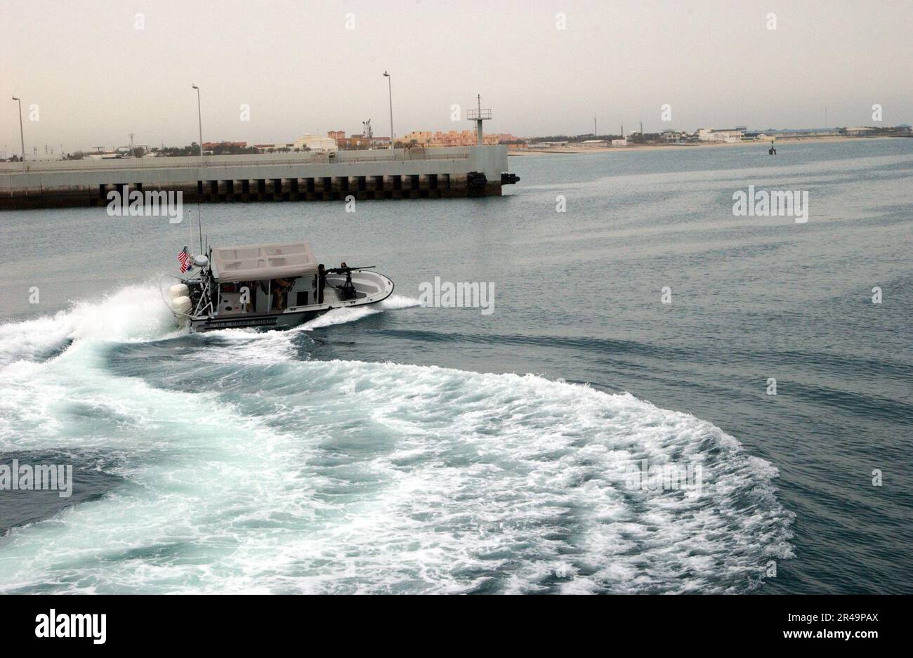 US Navy A patrol craft assigned to Coast Guard Port Security Unit Three ...