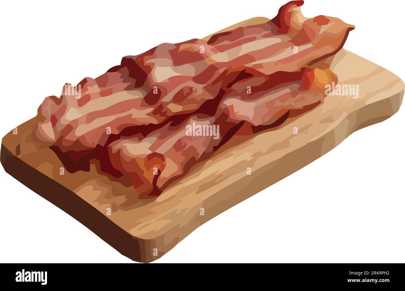 Chopped bacon Stock Vector Images - Alamy
