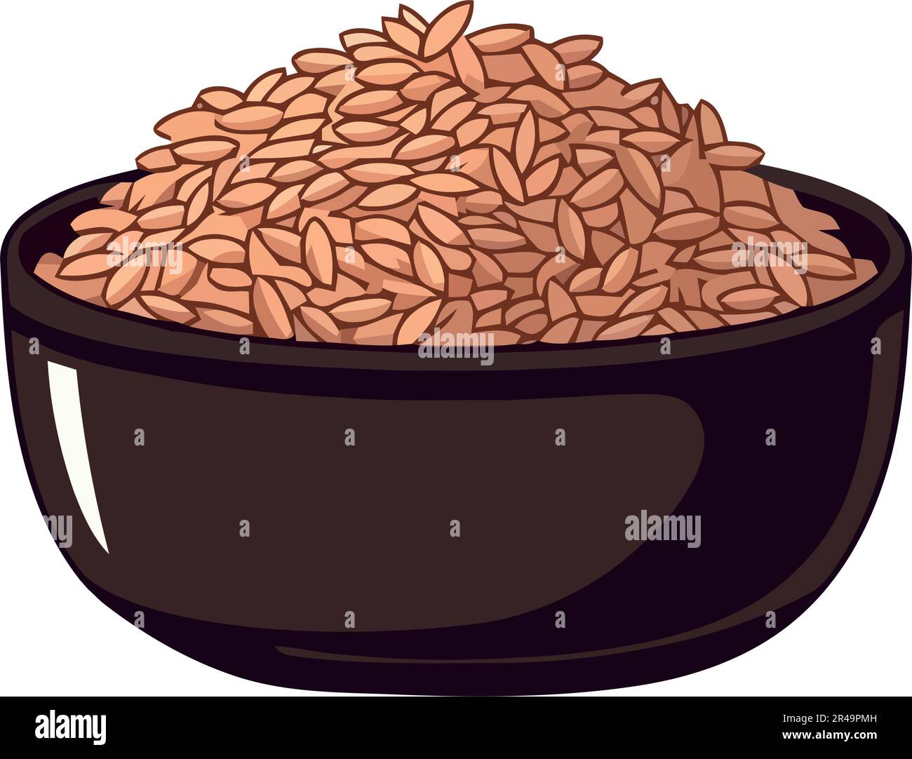 Organic rice design illustration Stock Vector Image & Art - Alamy