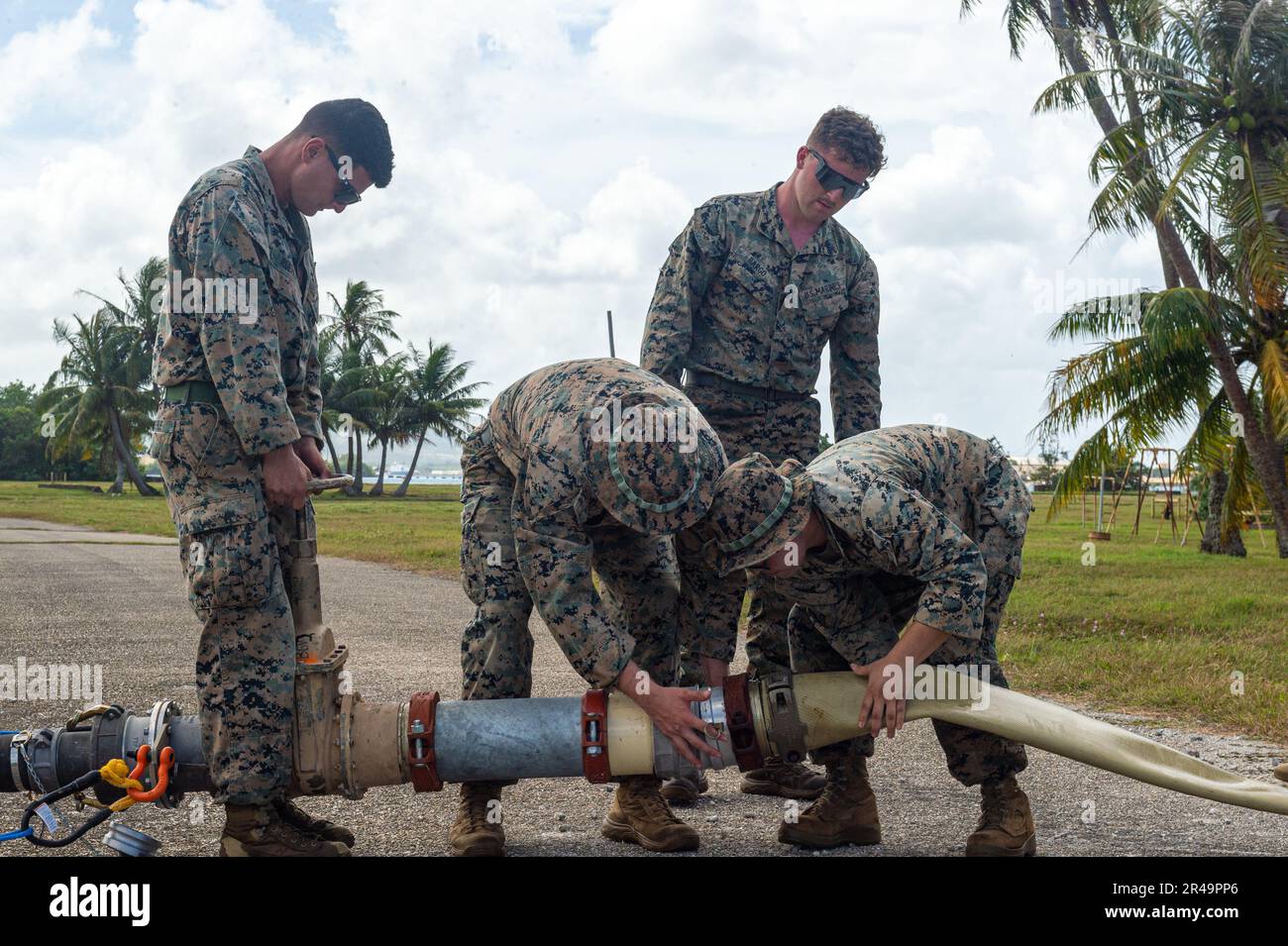 NAVAL BASE GUAM, Santa Rita, Guam (Feb. 14, 2023) Navy Cargo Handling ...