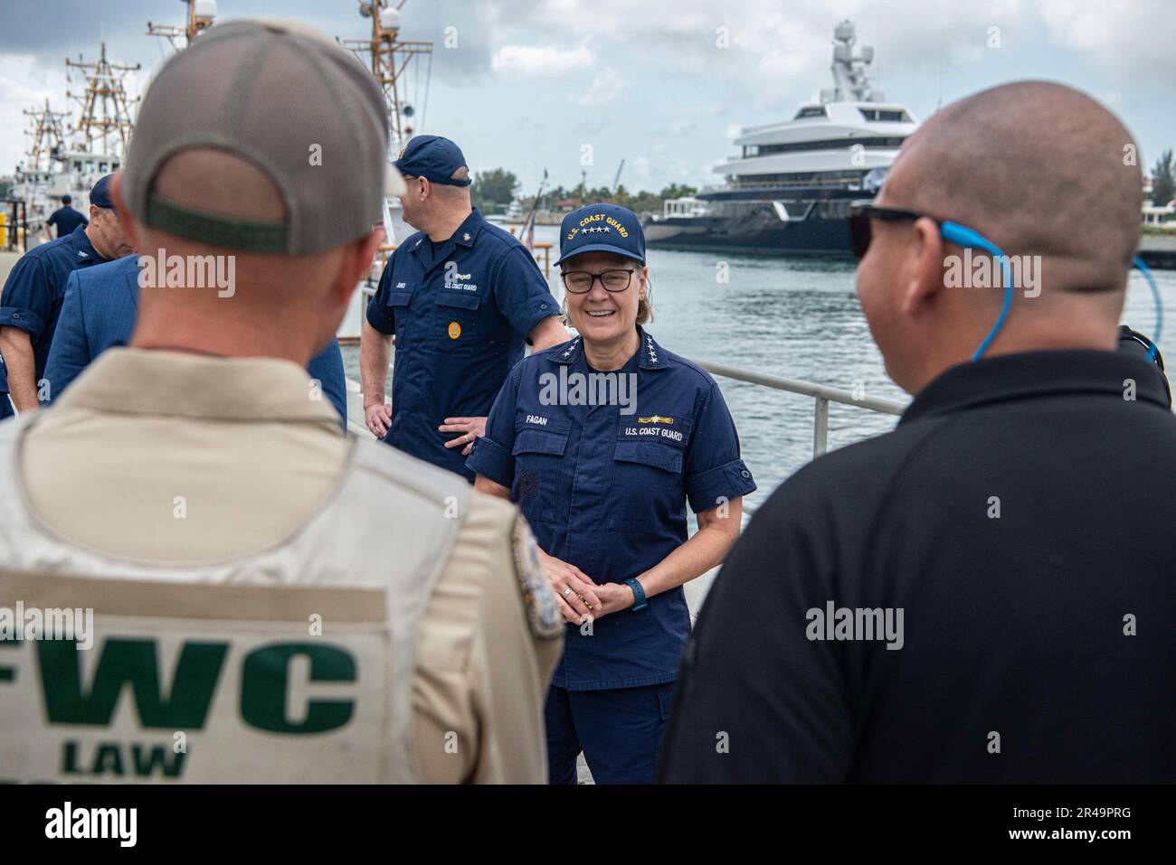 Adm. Linda Fagan, commandant of the United States Coast Guard, visits ...