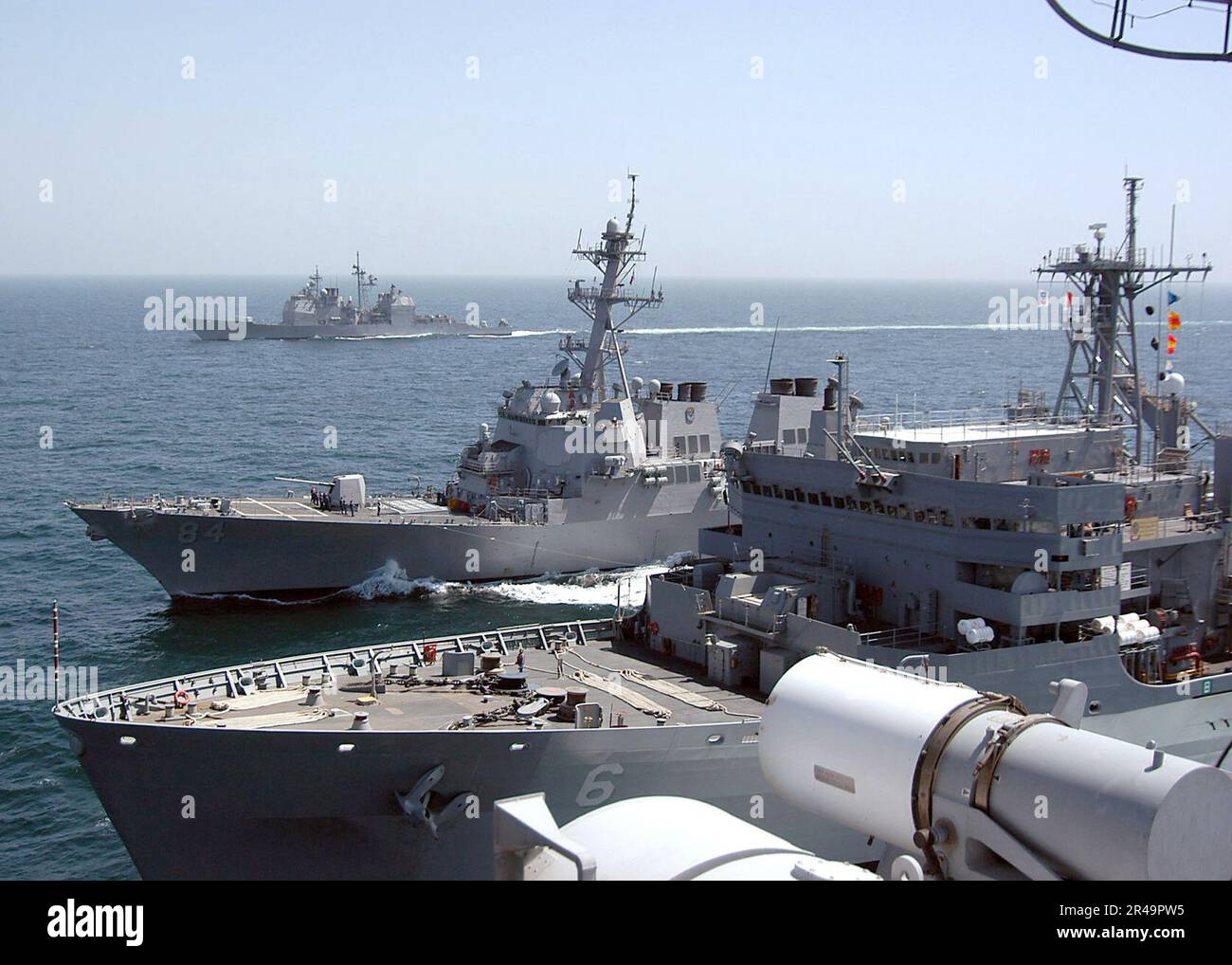 US Navy The Military Sealift Command (MSC) fast combat support ship USNS Supply (T-AOE 6 ...