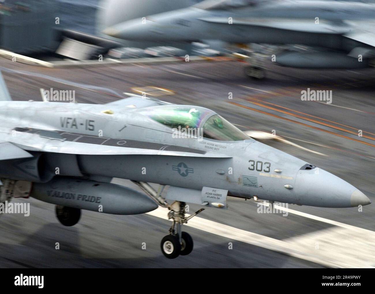 US Navy An F-A-18C Hornet assigned to ''Valions'' of Strike Fighter ...