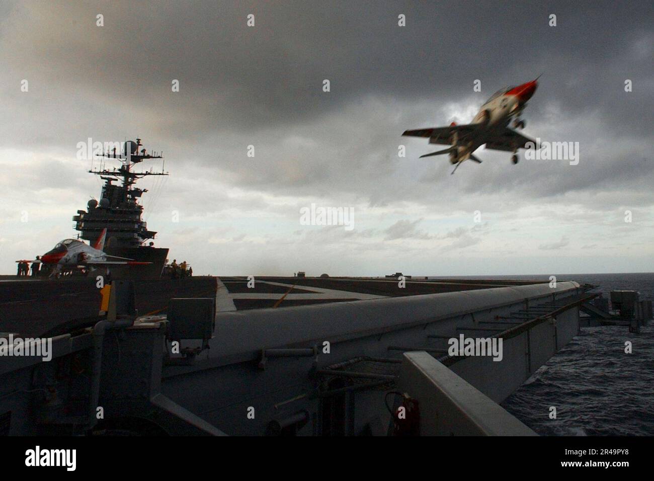 US Navy A T-45C Goshawk assigned to Training Air Wing One launches from ...