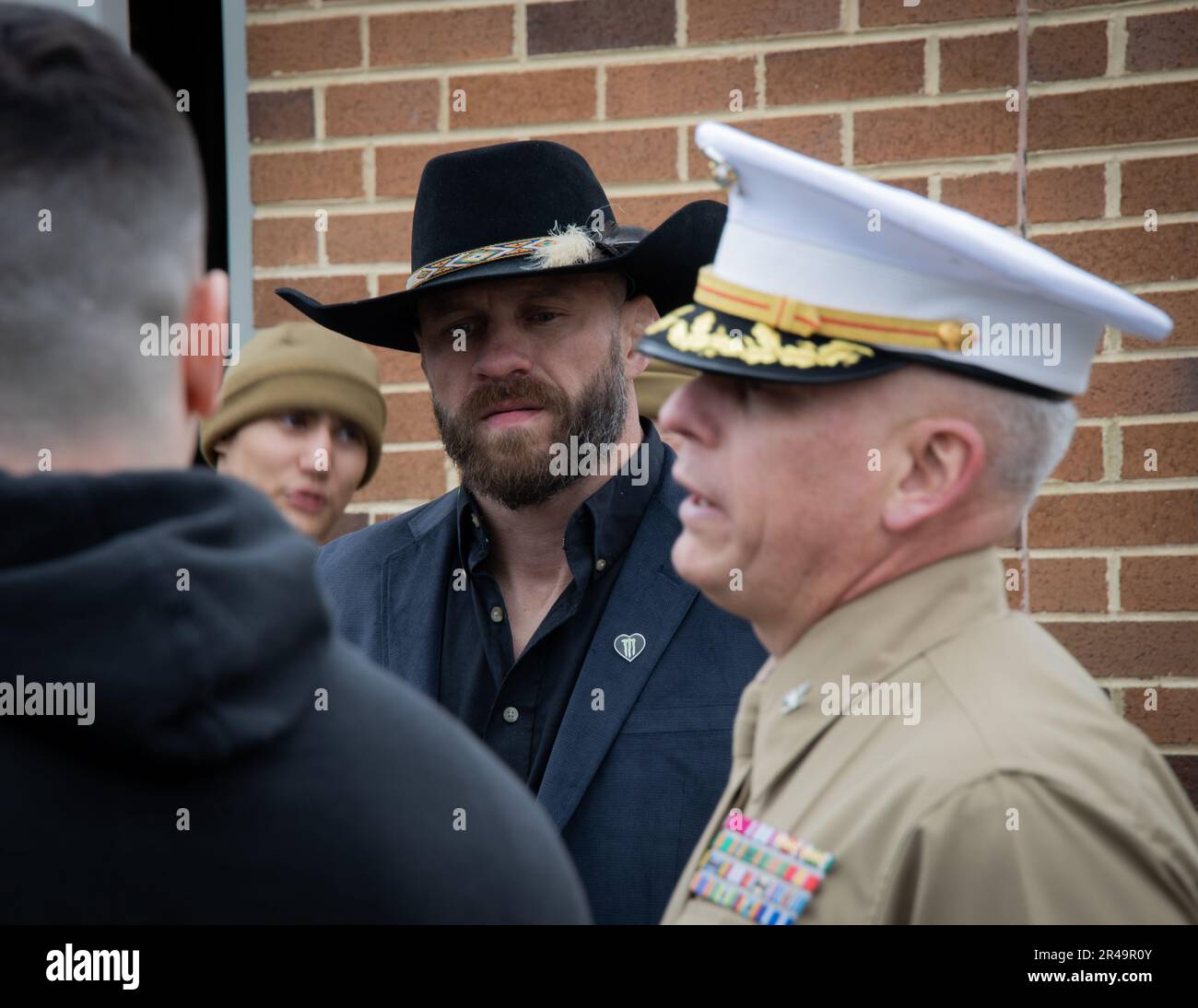 Donald “Cowboy” Cerrone, retired American Mixed Martial Artist, listens ...