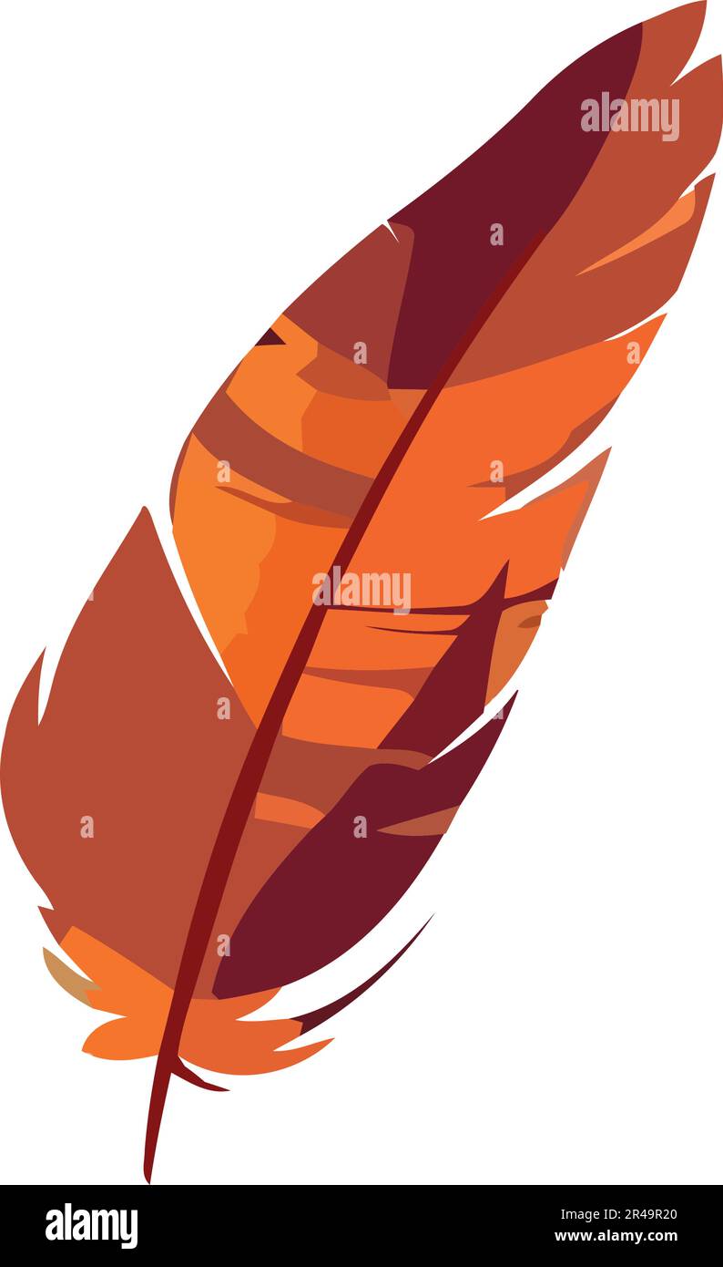 Feather symbolizes fragility and beauty in nature Stock Vector Image ...