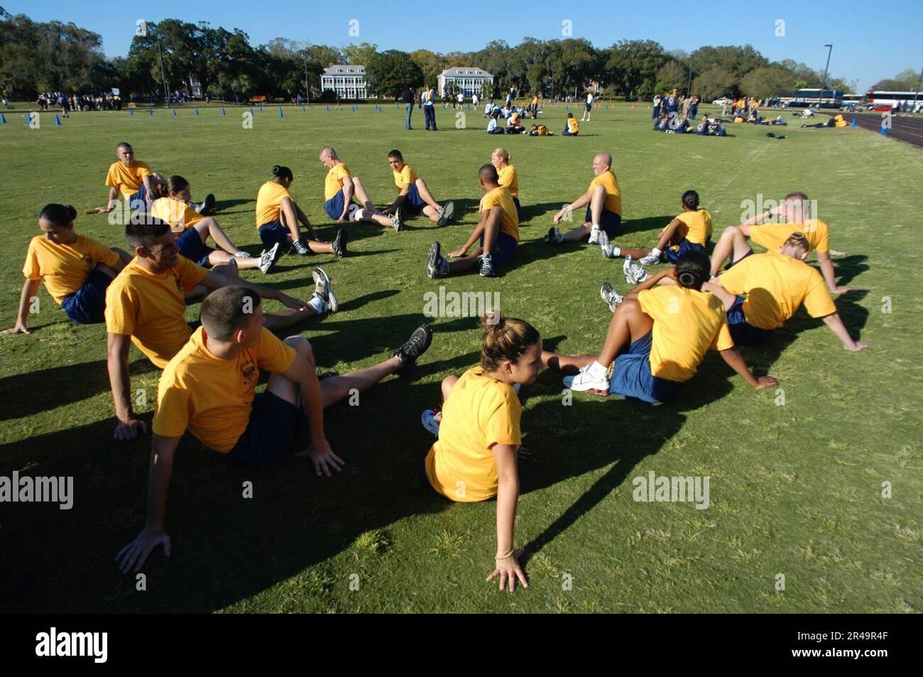 US Navy Naval Junior Reserve Officers Training Corps (NJROTC) cadets ...