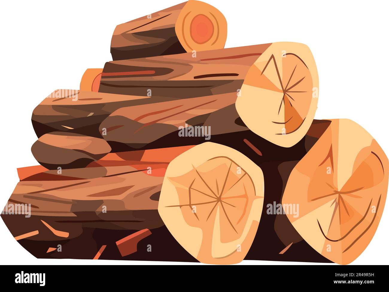 Stack of logs design Stock Vector Image & Art - Alamy