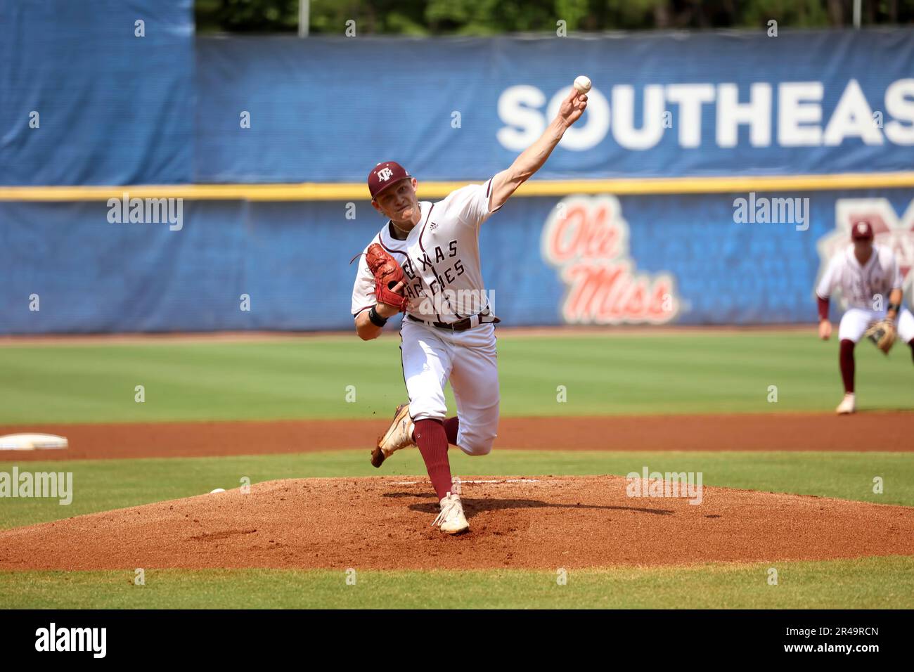 HOOVER, AL - MAY 26: Texas A&M Aggies pitcher Will Johnston (15) during ...