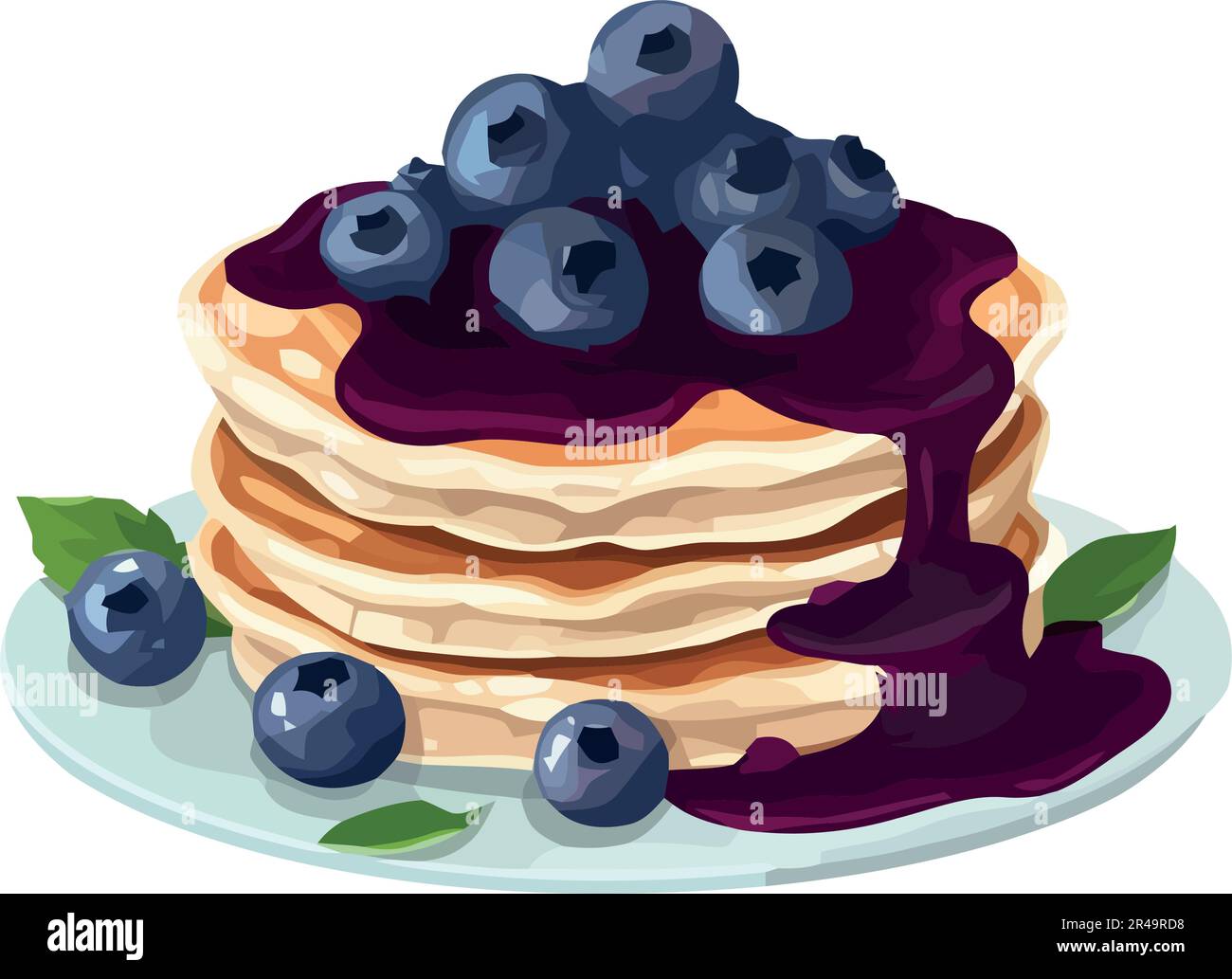 Buttermilk pancake stack Stock Vector Images - Alamy Buttermilk pancake stack Stock Vector Images - Alamy