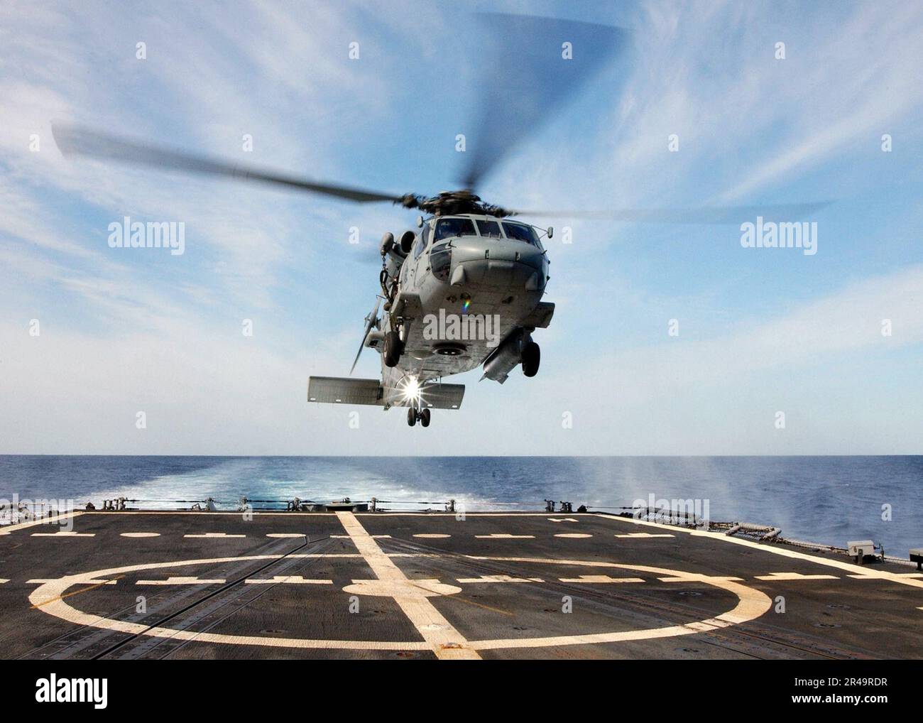 US Navy An HH-60H Seahawk assigned to the Red Lions of Helicopter Anti-Submarine Squadron One ...