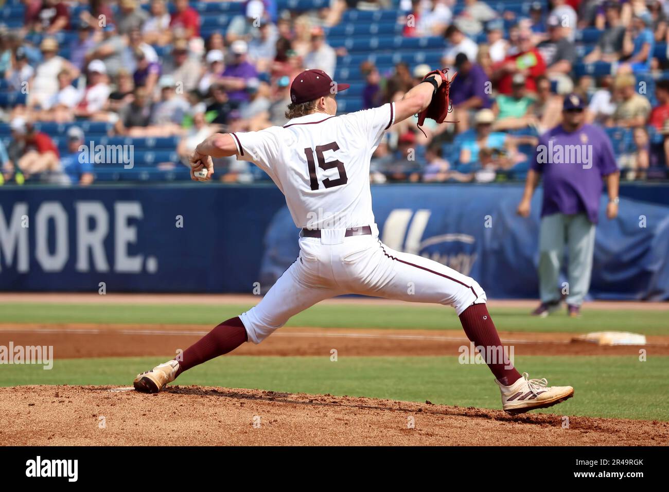 HOOVER, AL - MAY 26: Texas A&M Aggies pitcher Will Johnston (15) during ...