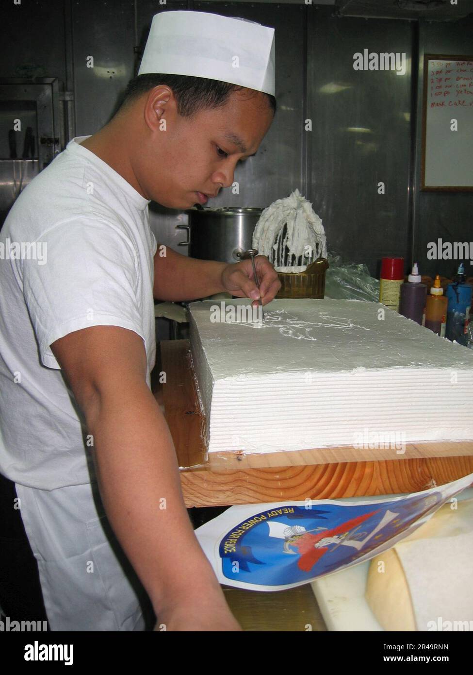 US Navy Culinary Specialist 1st Class traces the Seventh Fleet command ...