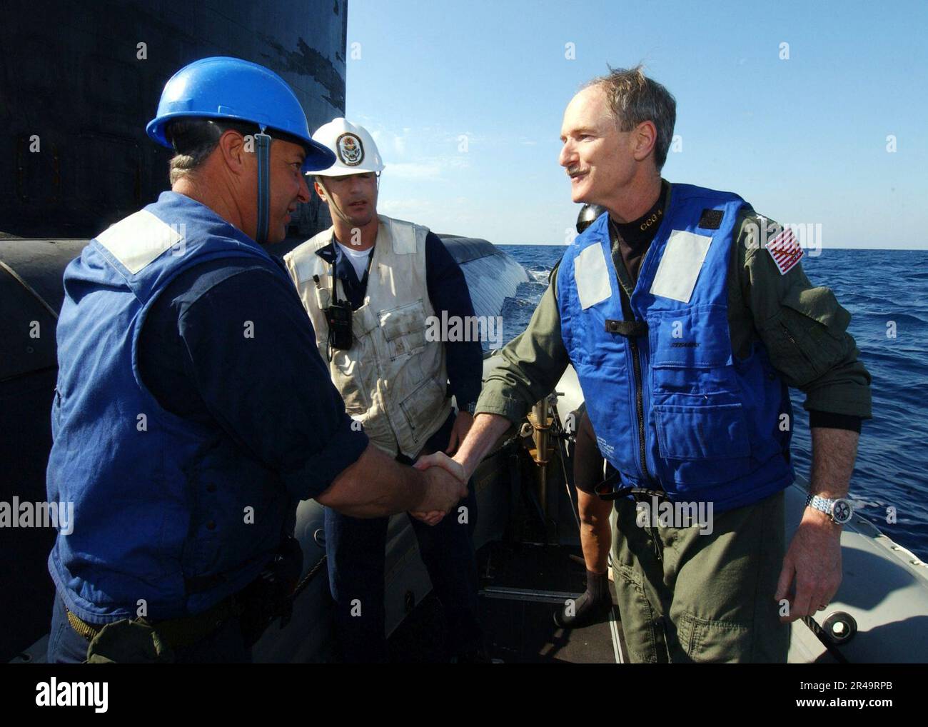 US Navy Rear Adm. Richard Gallagher, Commander, Carrier Group Four ...