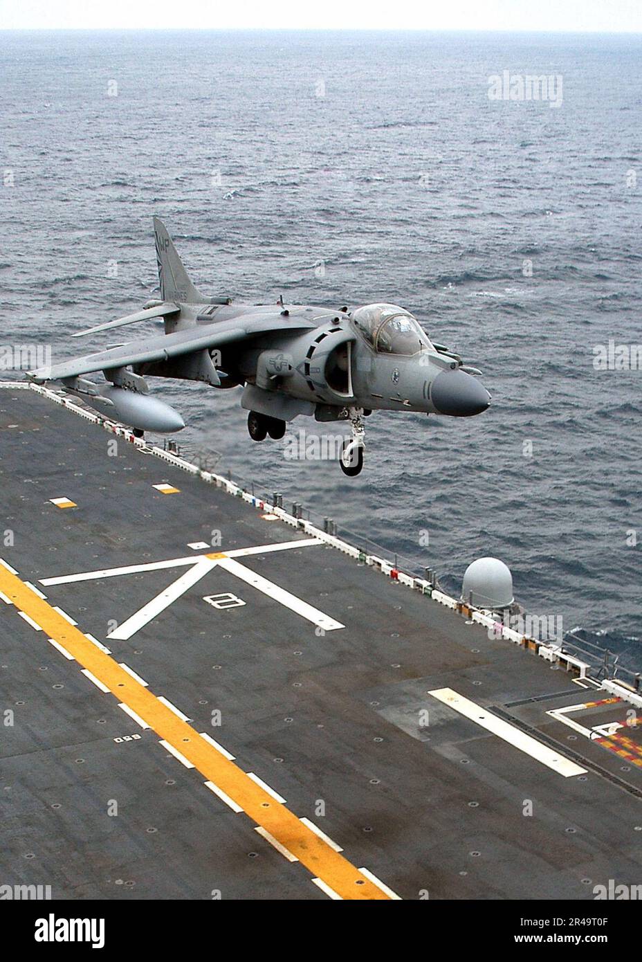 US Navy An AV-8B Harrier jump jet assigned to the ''Bulldogs'' of ...