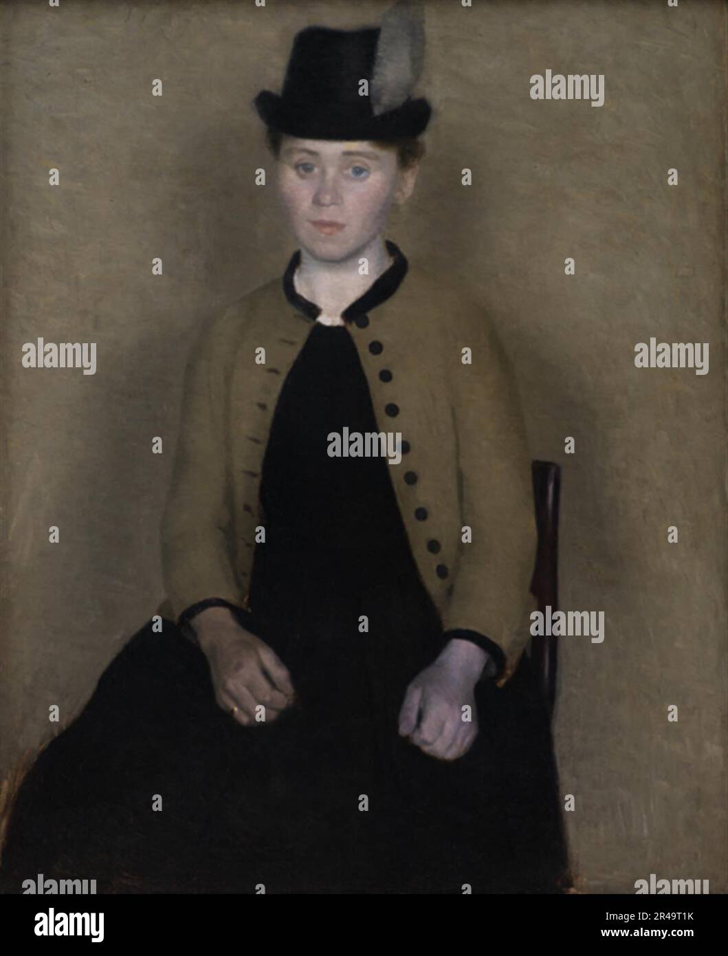 Portrait of Ida Ilsted, later the Artist's Wife, 1890 Stock Photo - Alamy