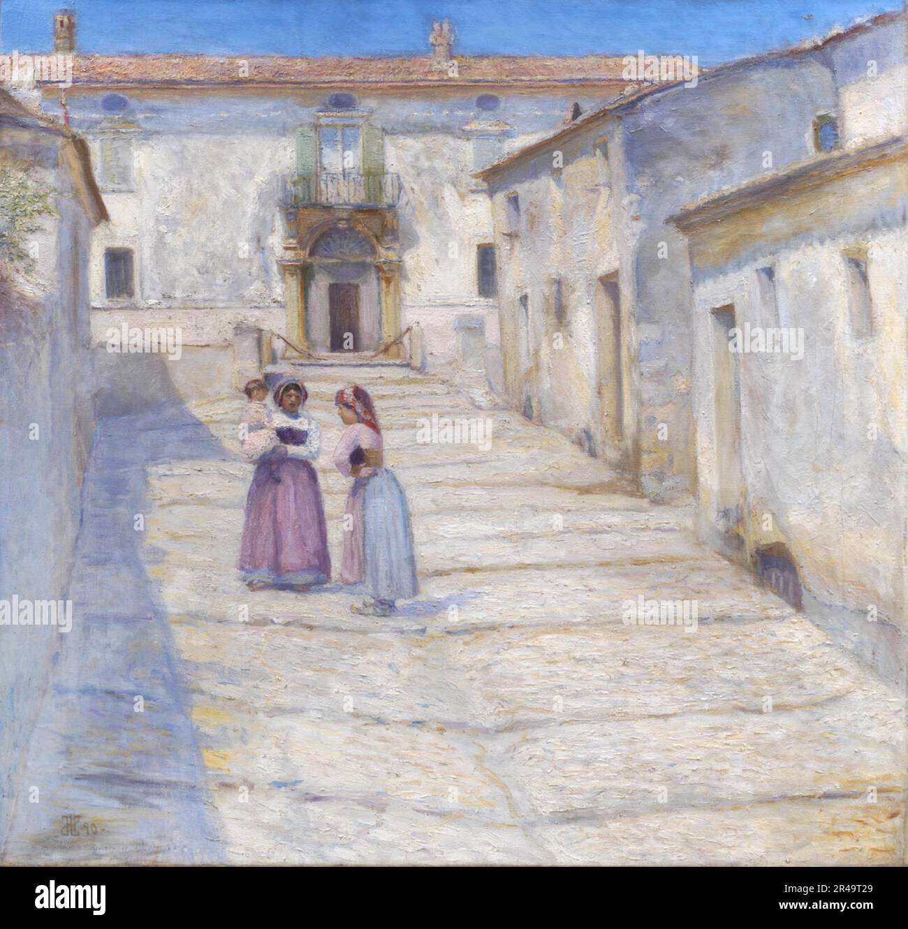 Palazzo Ferrante in Cività d'Antino, 1890 Stock Photo - Alamy