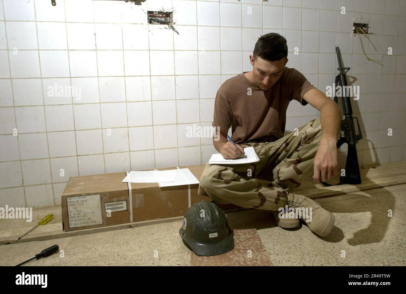 US Navy Builder Stock Photo - Alamy