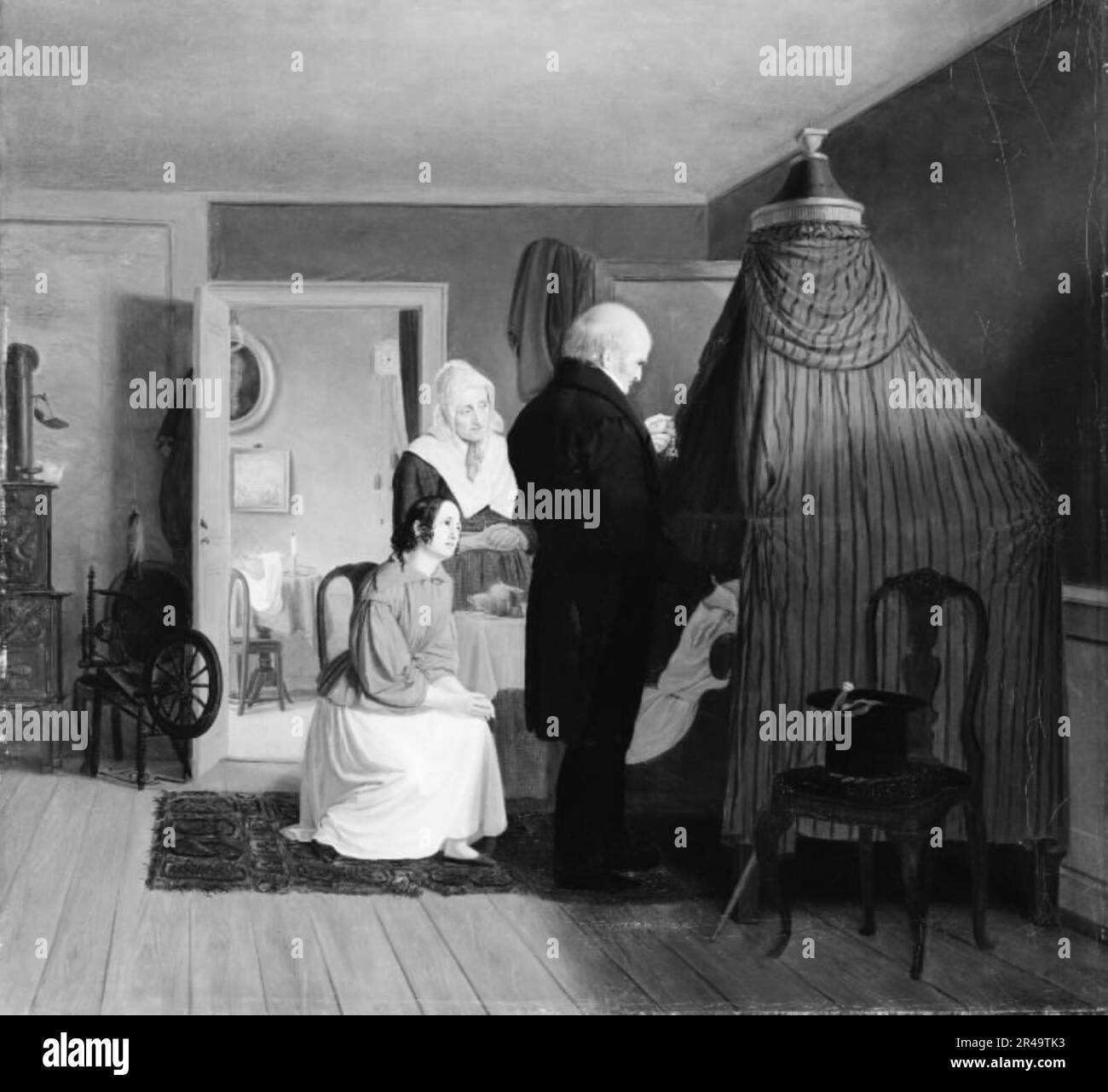 Elderly white male with doctor Black and White Stock Photos & Images ...