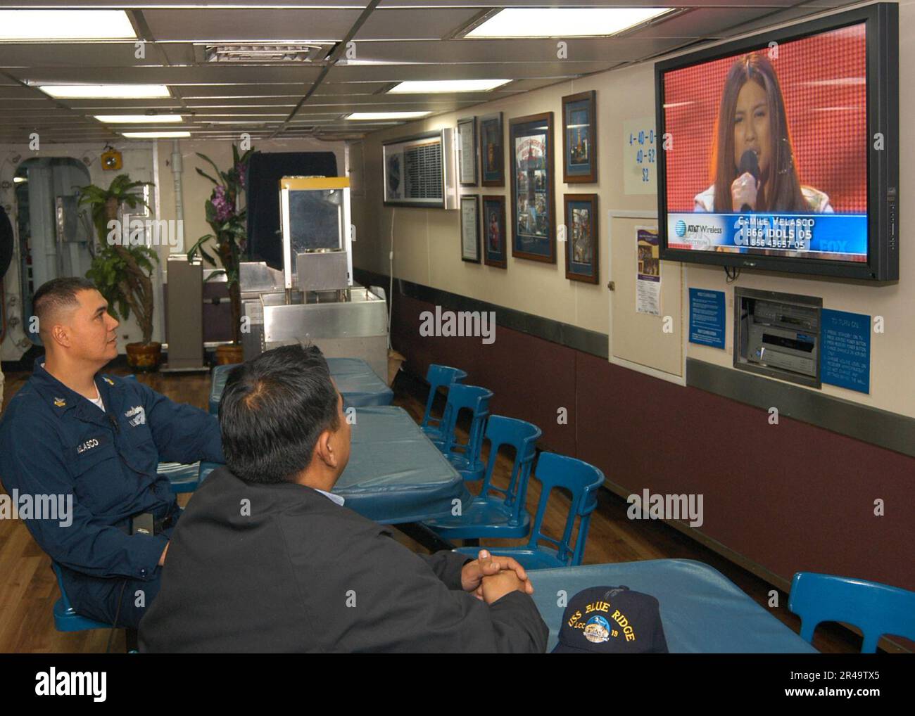 US Navy Machinist's Mate 1st Class and a shipmate watch Velasco's ...
