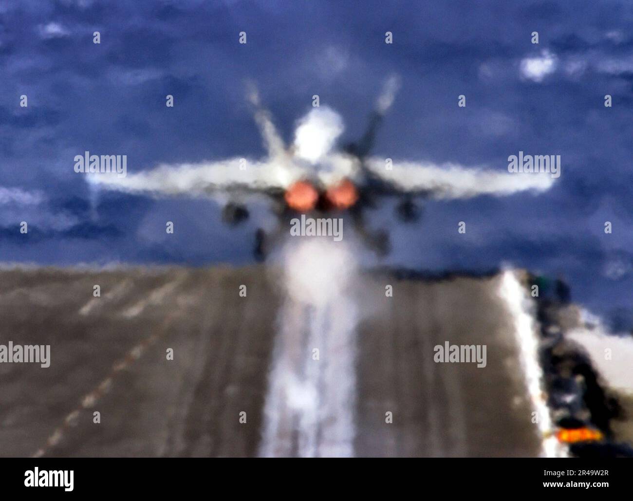 US Navy An F-A-18C Hornet assigned to the Stingers of Strike Fighter ...