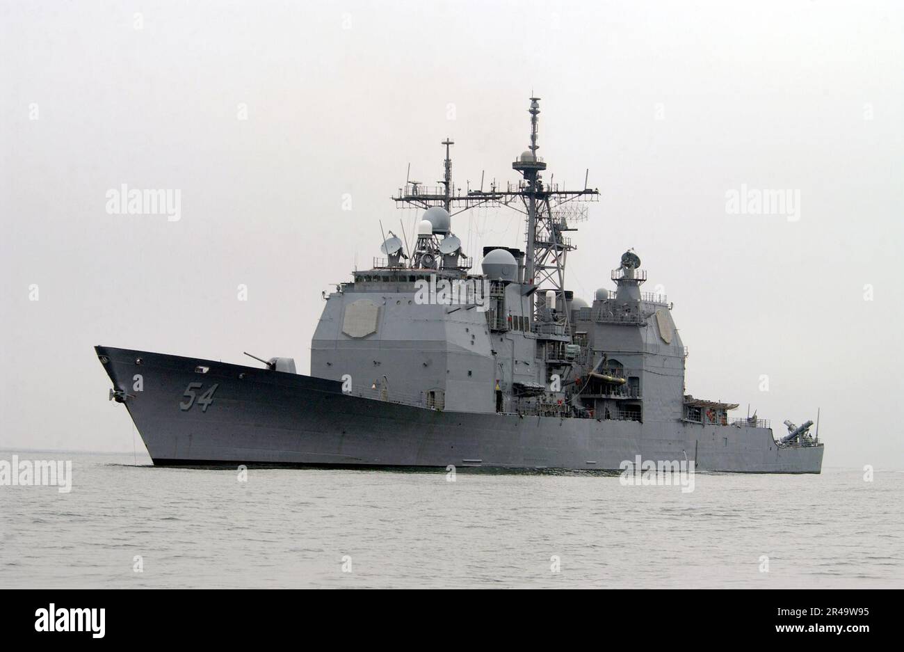 US Navy The guided missile cruiser USS Antietam (CG 54) sails off the coast of San Diego, Calif ...
