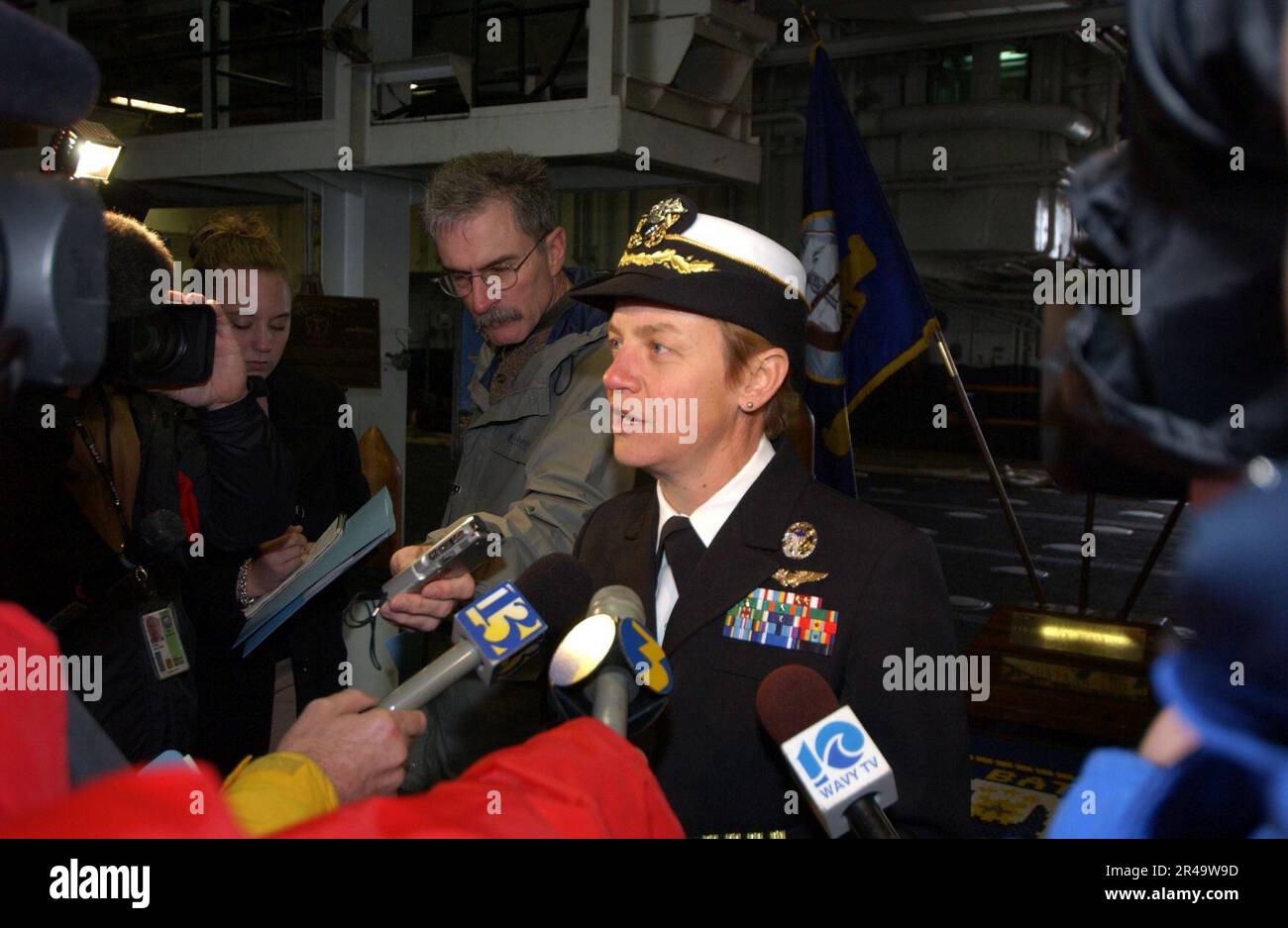US Navy Capt. Commanding Officer of the amphibious assault ship USS ...