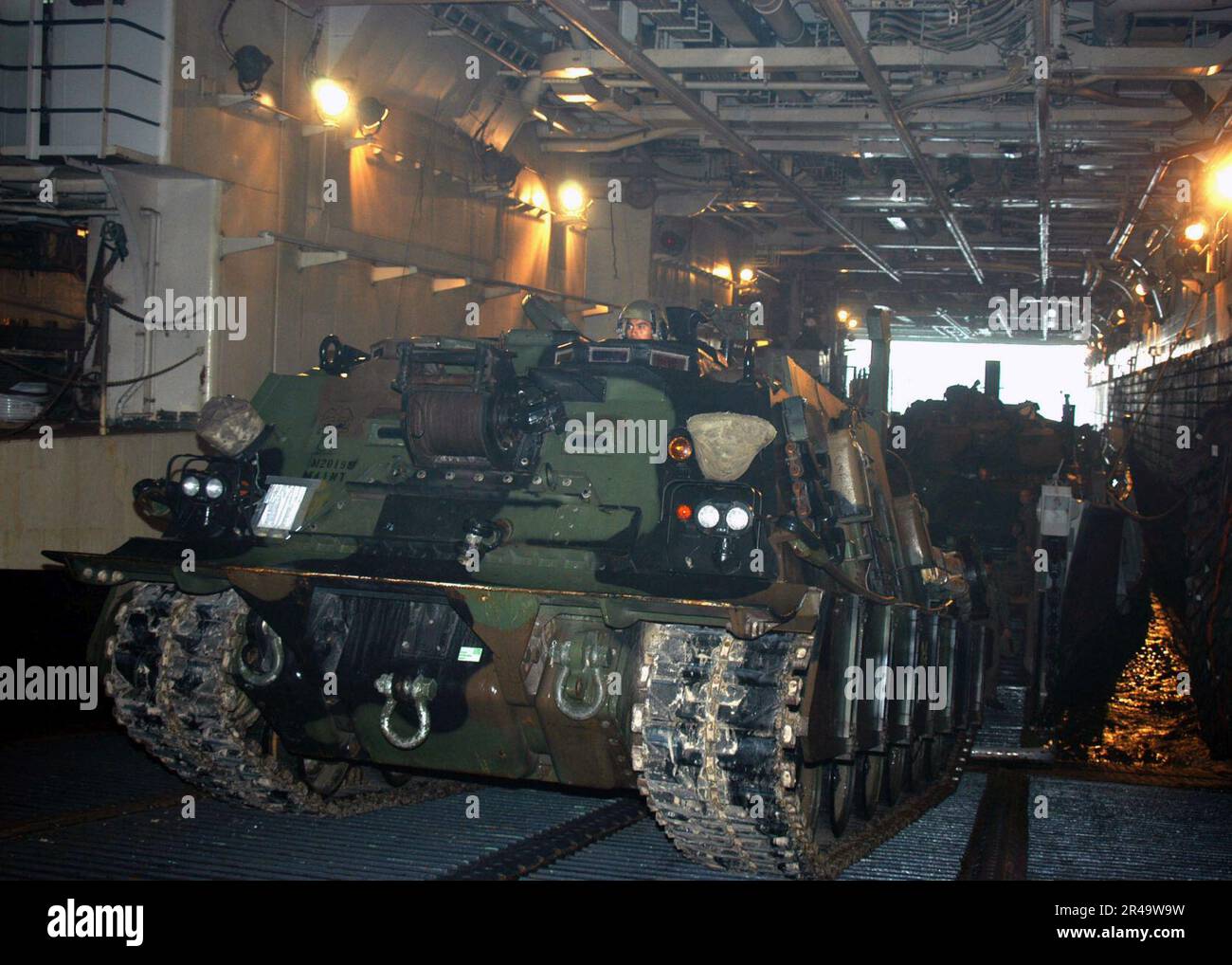US Navy A Main Battle Tank Retriever vehicle assigned to the 24th ...