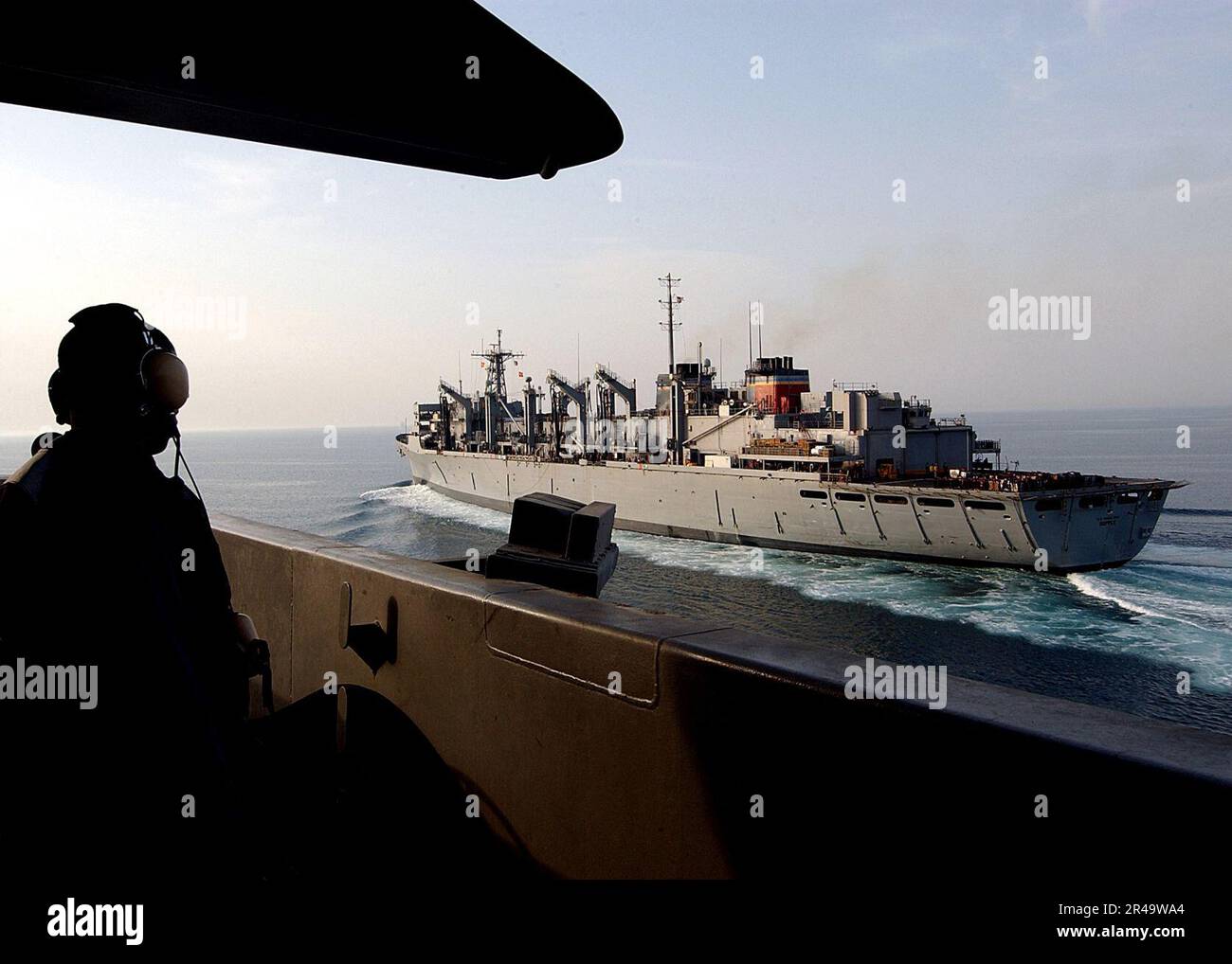 US Navy The Military Sealift Command (MSC) fast combat support ship USNS Supply (T-AOE 6 ...