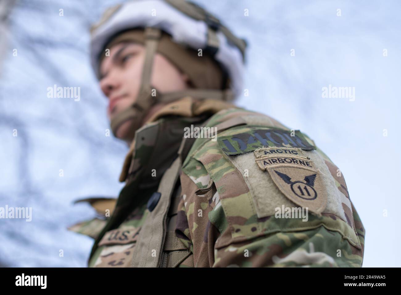 U.S. Army Spc. Braden Banicki, a paratrooper assigned to 2nd Battalion ...