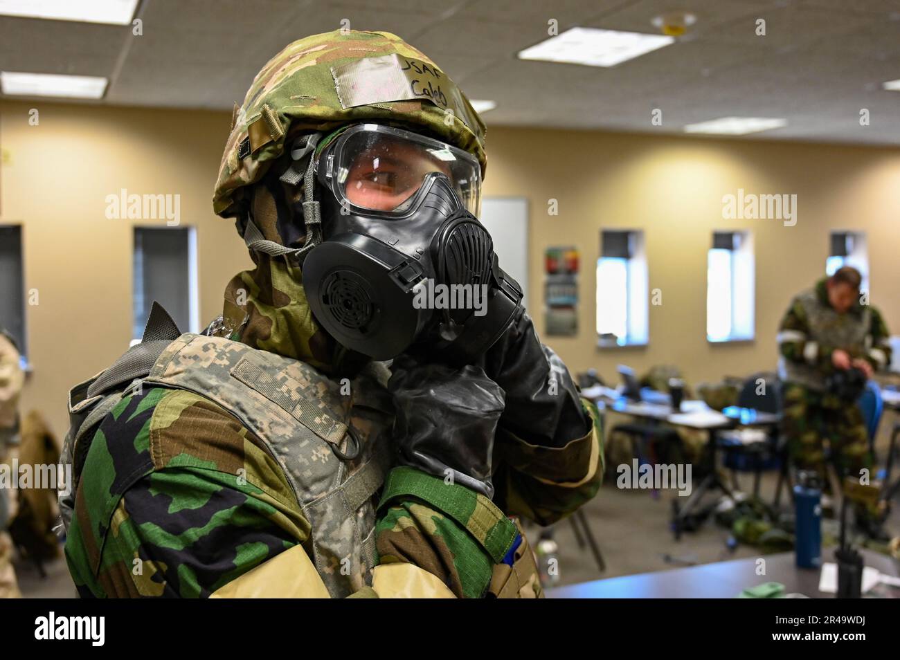 U.S. Air National Guard Staff Sgt. Caleb McNeil, 114th Civil Engineer ...