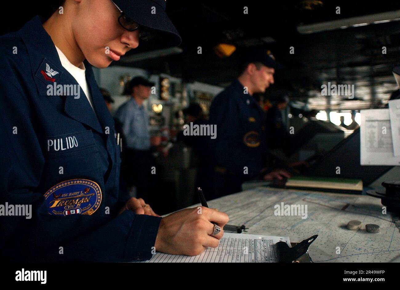 US Navy Signalman Stock Photo - Alamy