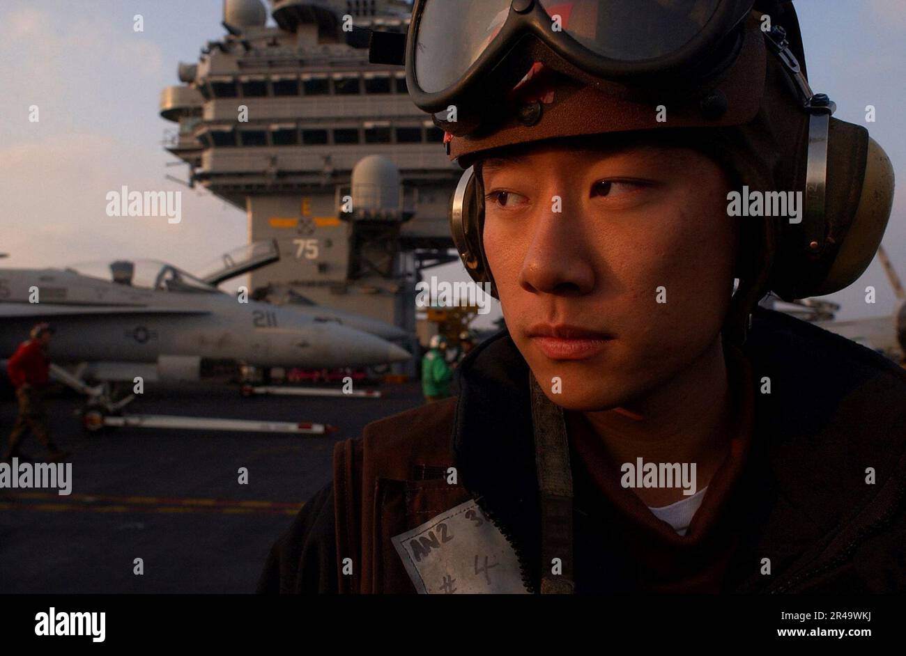 US Navy Aviation Electronics Technician Airman assigned to Sea Control ...