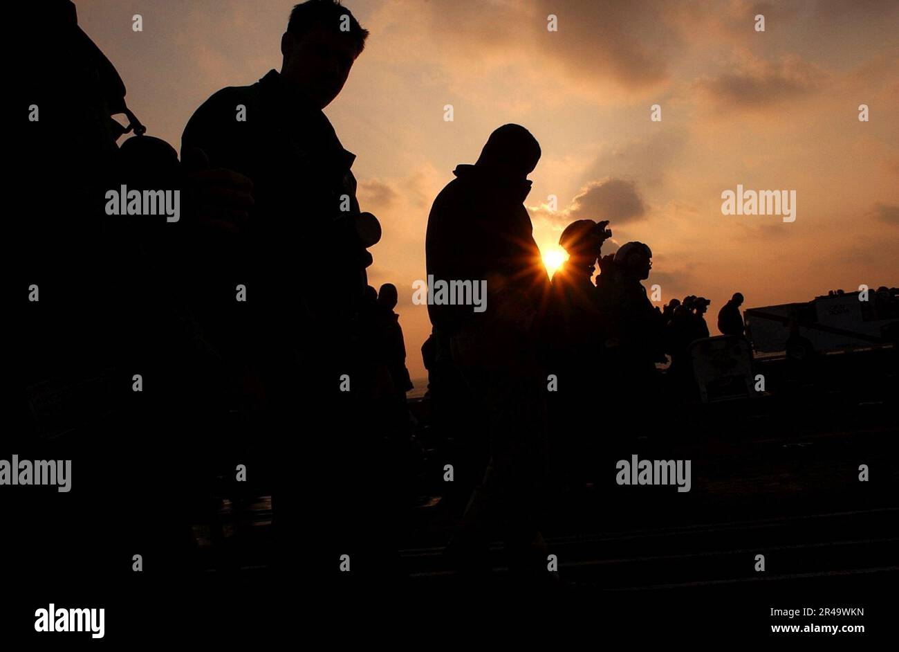 US Navy Sailors and Marines participate in an evening Foreign Object ...
