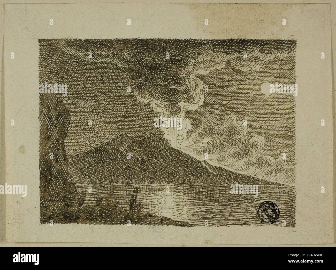 Eruption of Vesuvius, 1800/49 Stock Photo - Alamy