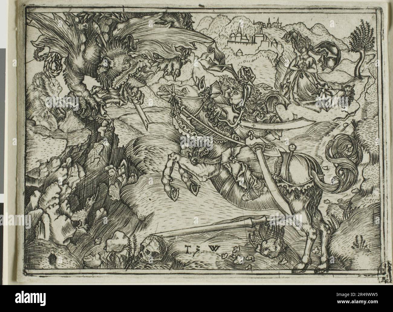 St. George Killing The Dragon, 1499-1510 Stock Photo - Alamy