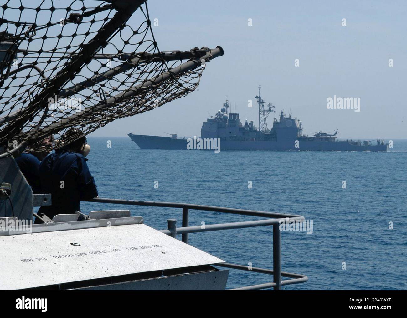 US Navy Crewmembers aboard USS George Washington (CVN 73) receive a ...
