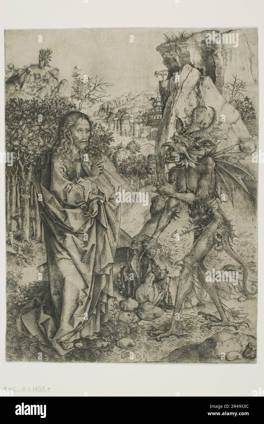 The Temptation of Christ, c. 1475 Stock Photo - Alamy