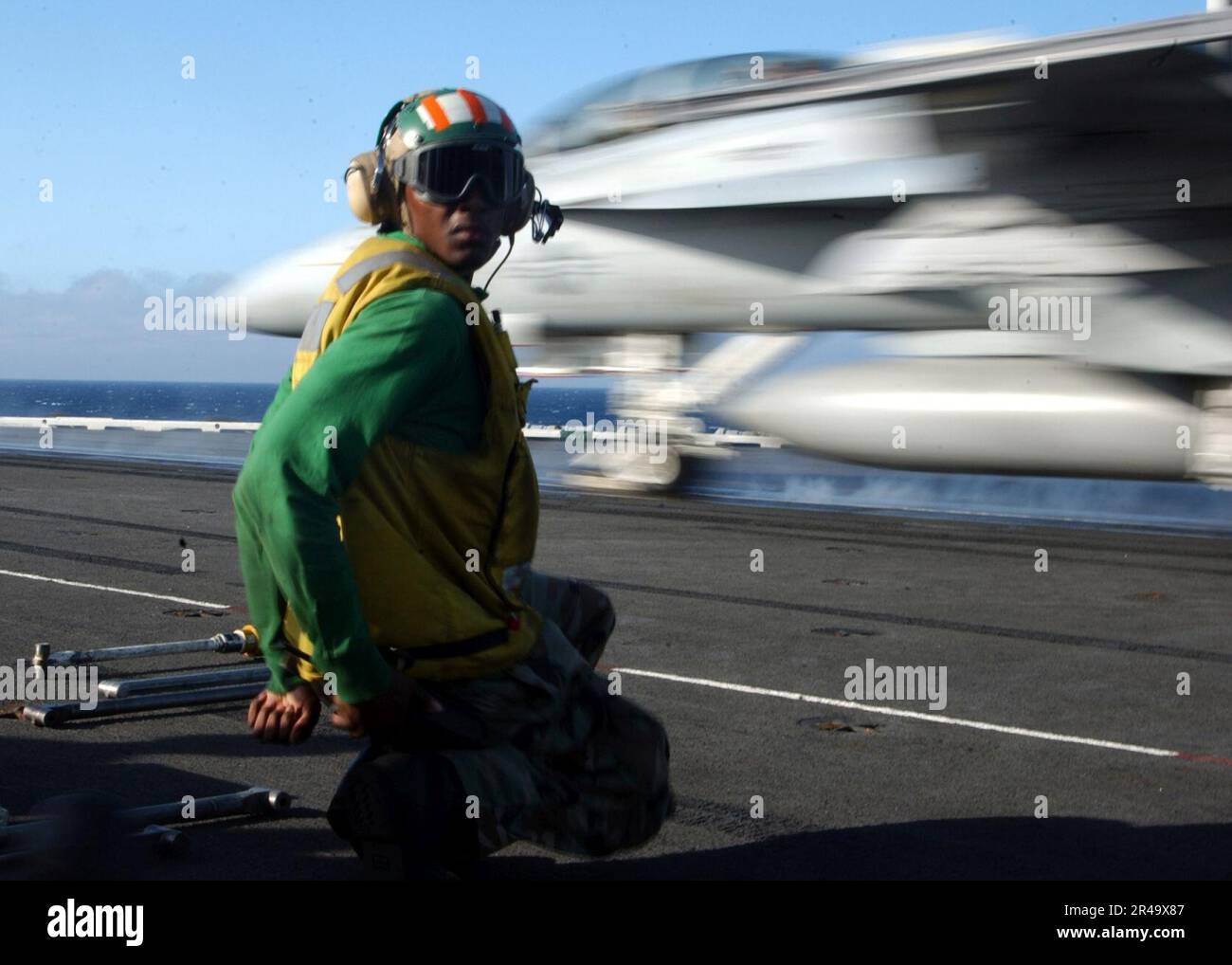 US Navy An F-A-18C Hornet assigned to Marine Strike Fighter Squadron ...
