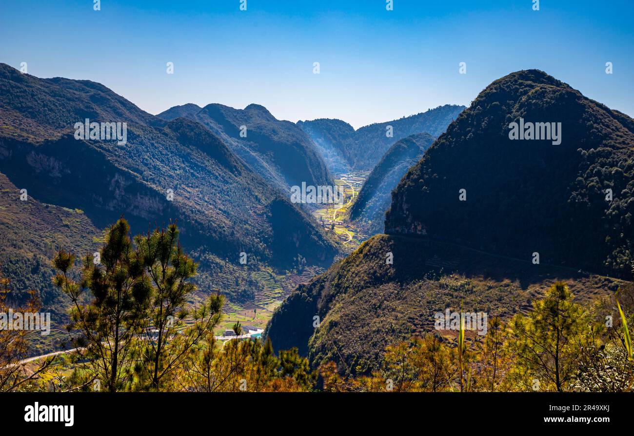 Dong Van geological rock plateau, Ha Giang province, Vietnam Stock ...