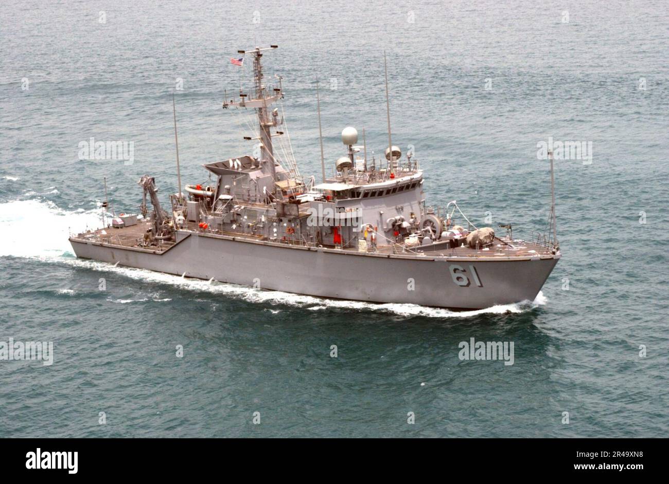 US Navy USS Raven (MHC 61) conducts local operations in the North ...