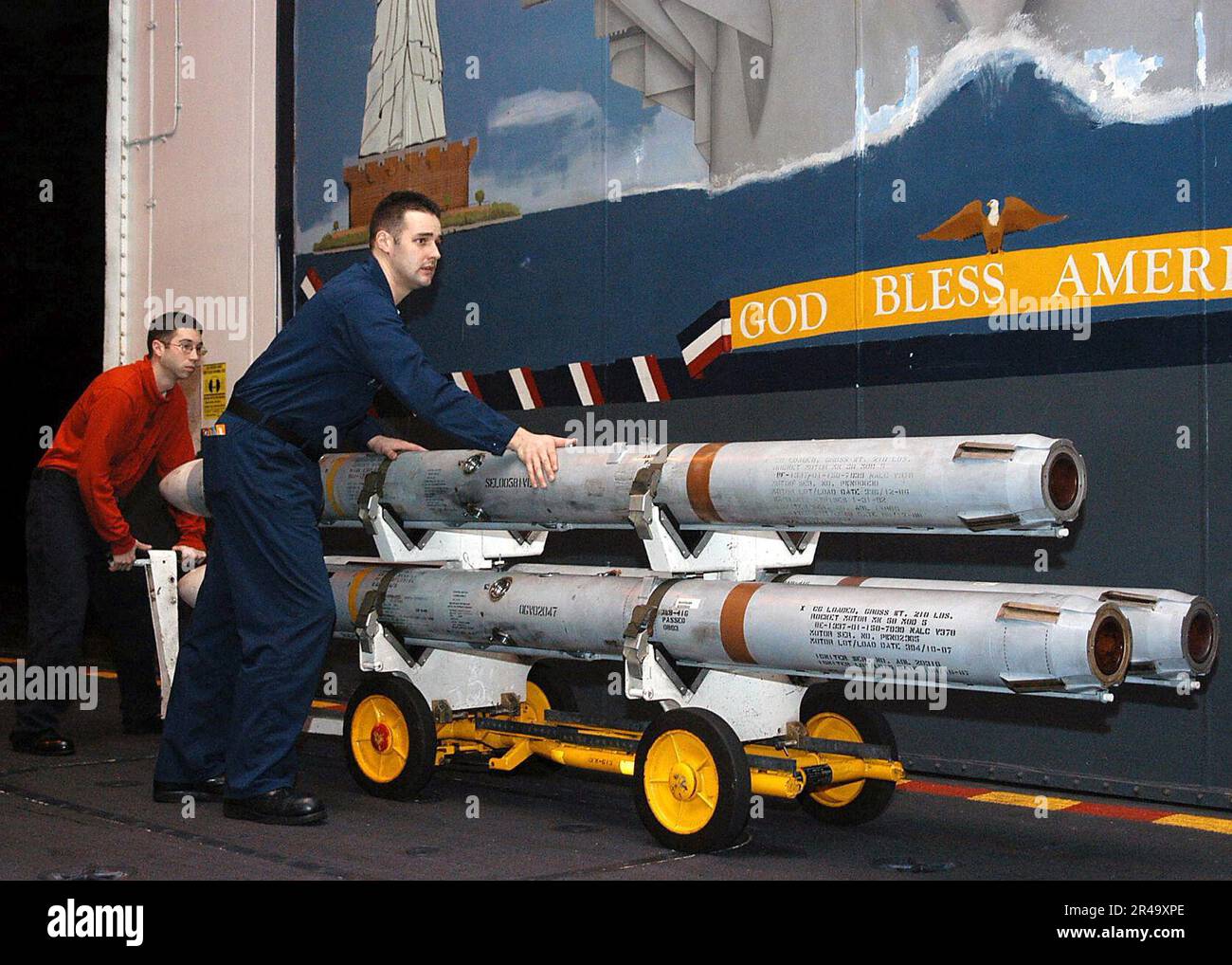 US Navy Aviation Ordnanceman Airman left, and Aviation Ordnanceman 1st ...