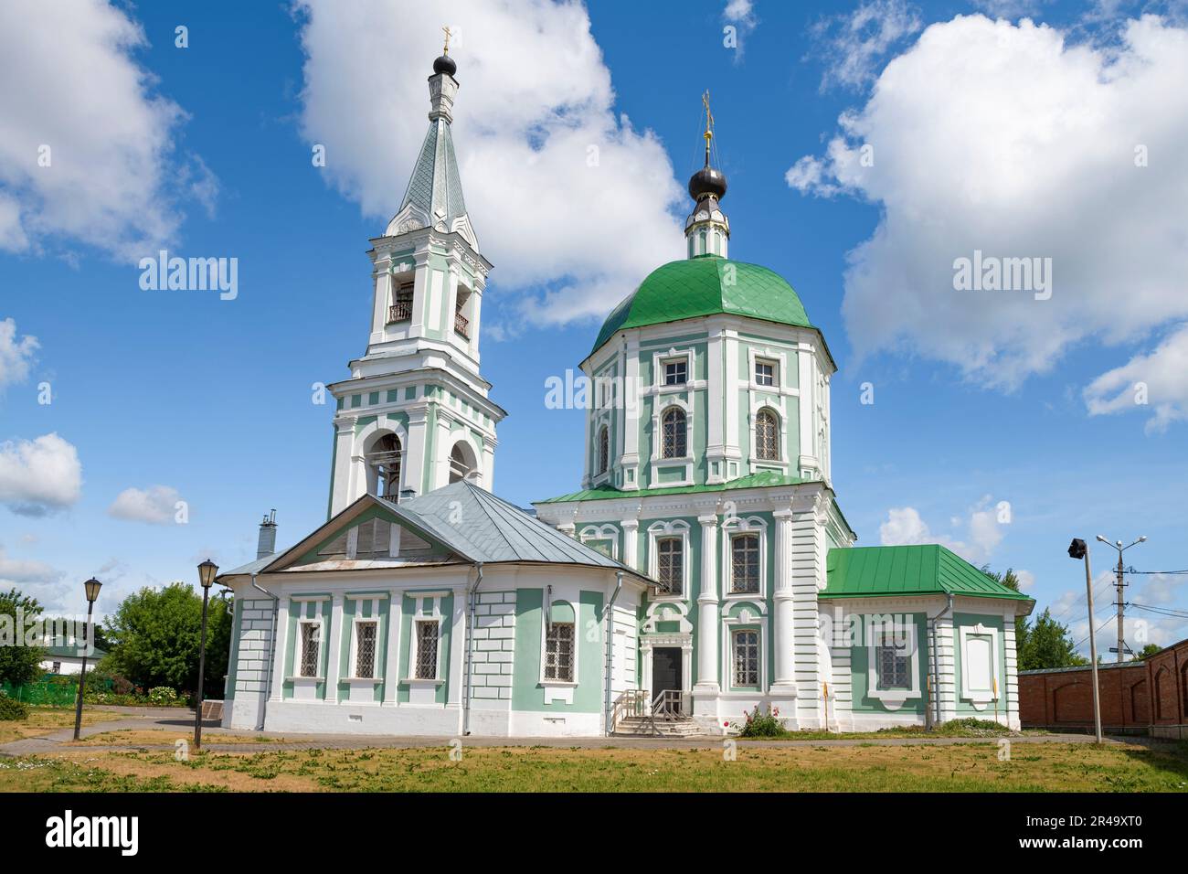 View of the ancient church of Catherine the Great Martyr on a sunny ...