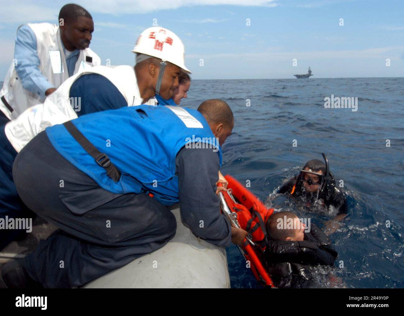 US Navy Hospital Corpsmen deployed from USS John F. Kennedy (CV 67 ...