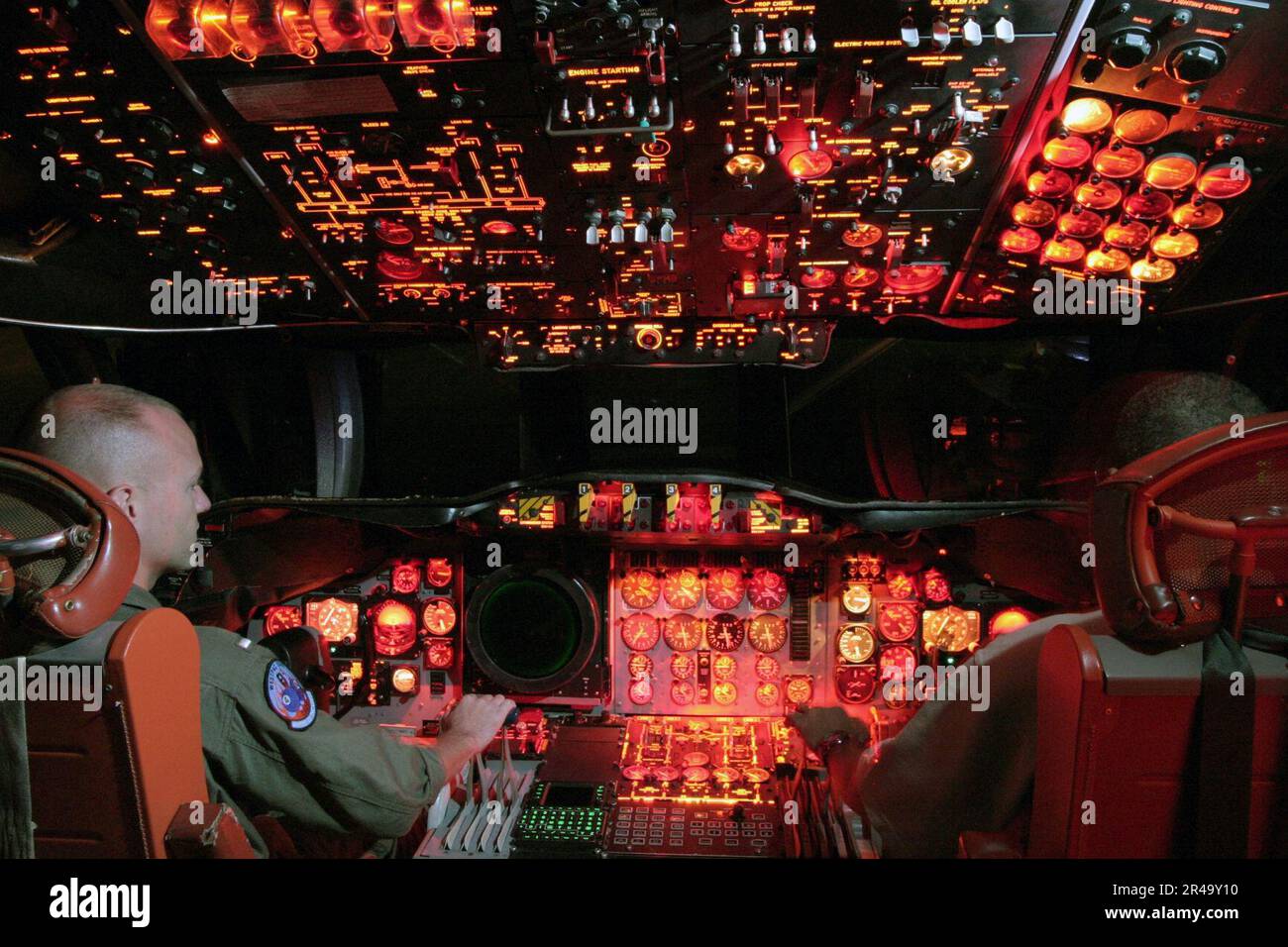US Navy Lt. j.g. trains with instructors in the 2F-87 Operational ...