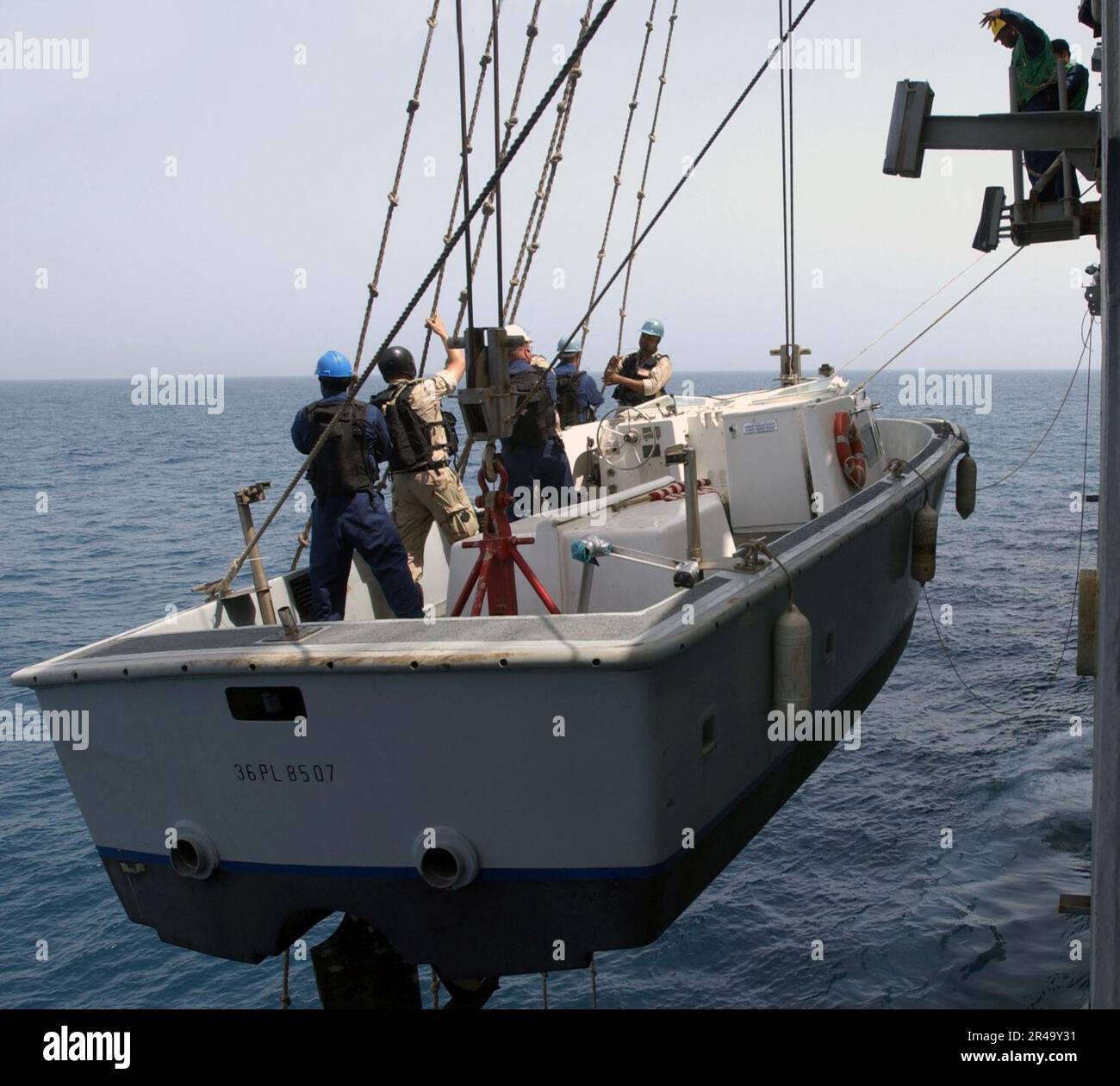 US Navy USS Whidbey Island's (LSD 41) Vessel Board Search and Seizure ...