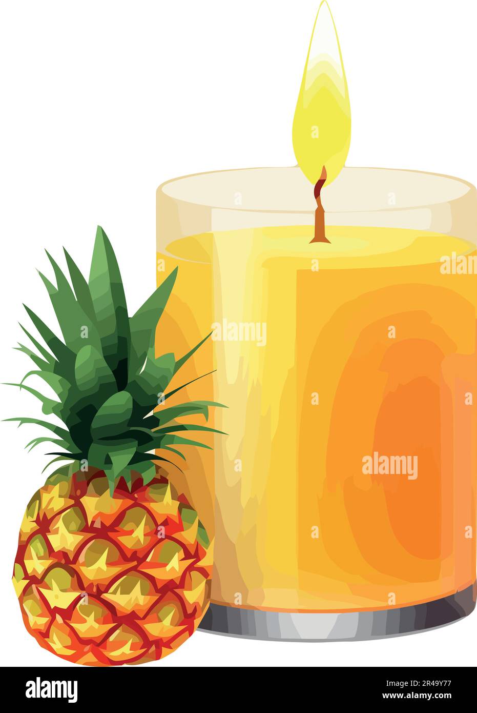 Flame pineapple Stock Vector Images - Alamy